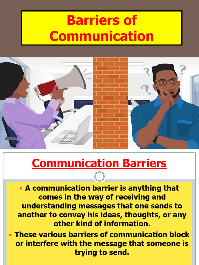 Understanding Communication Barriers | PDF | Communication | Attitude ...