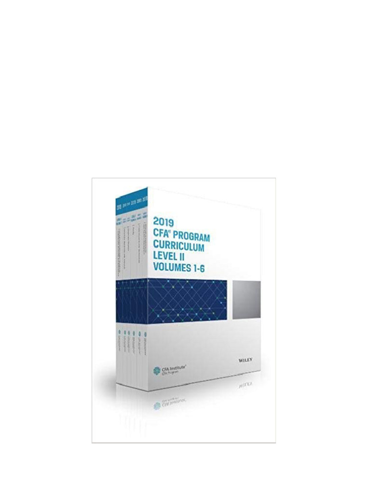 (Ebook PDF) CFA Program Curriculum 2019 Level II Volumes 1-6 Box Set ...