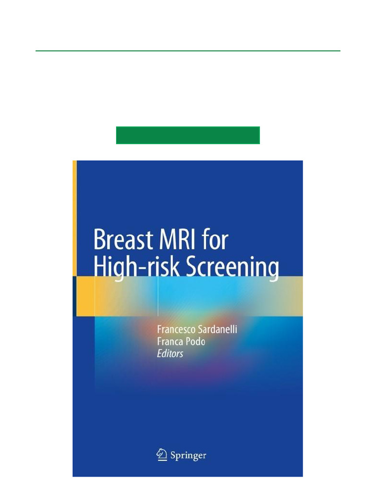 Breast MRI For High Risk Screening, 1st Edition Digital Download | PDF ...