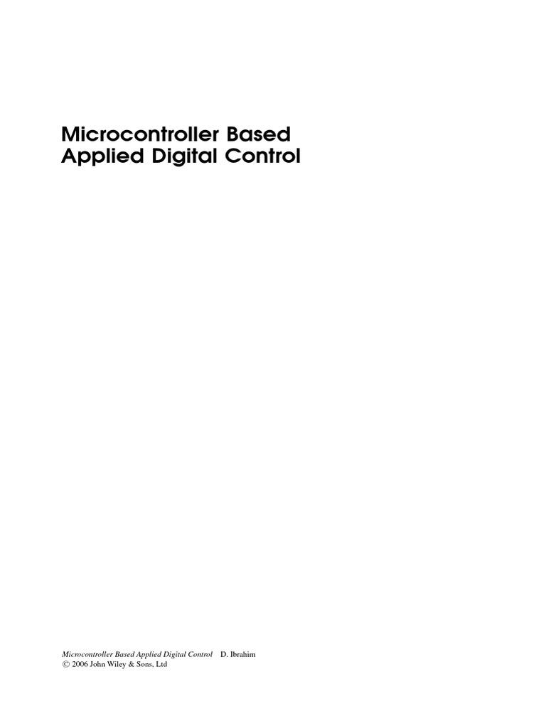 Microcontroller Based Applied Digital Control - Ibrahim 2006 | PDF | Analog To Digital Converter ...