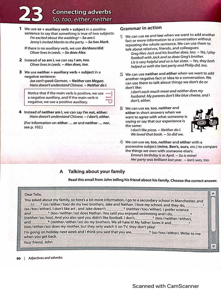 Connecting Adverbs | PDF