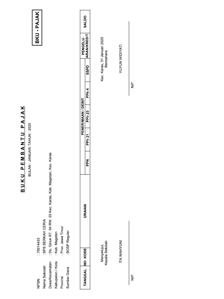 Bku-pajak Jan 25 | PDF