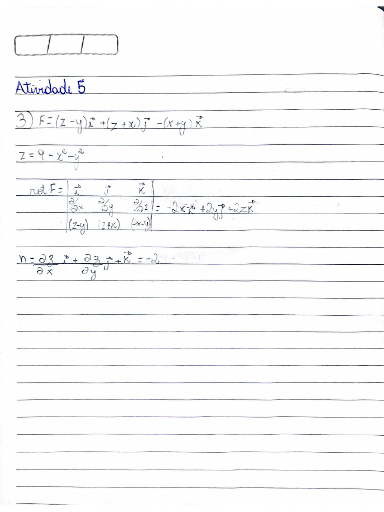 Ativ 5 Calc 3 | PDF