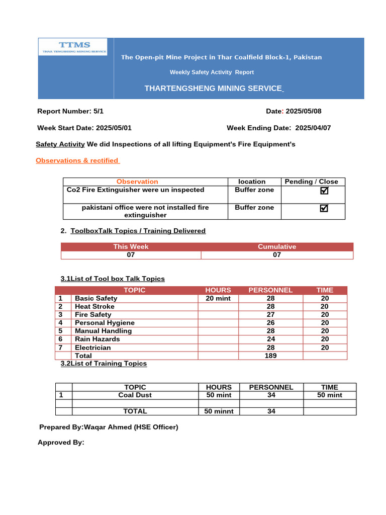 Weekly Report Ttms.2nd | PDF