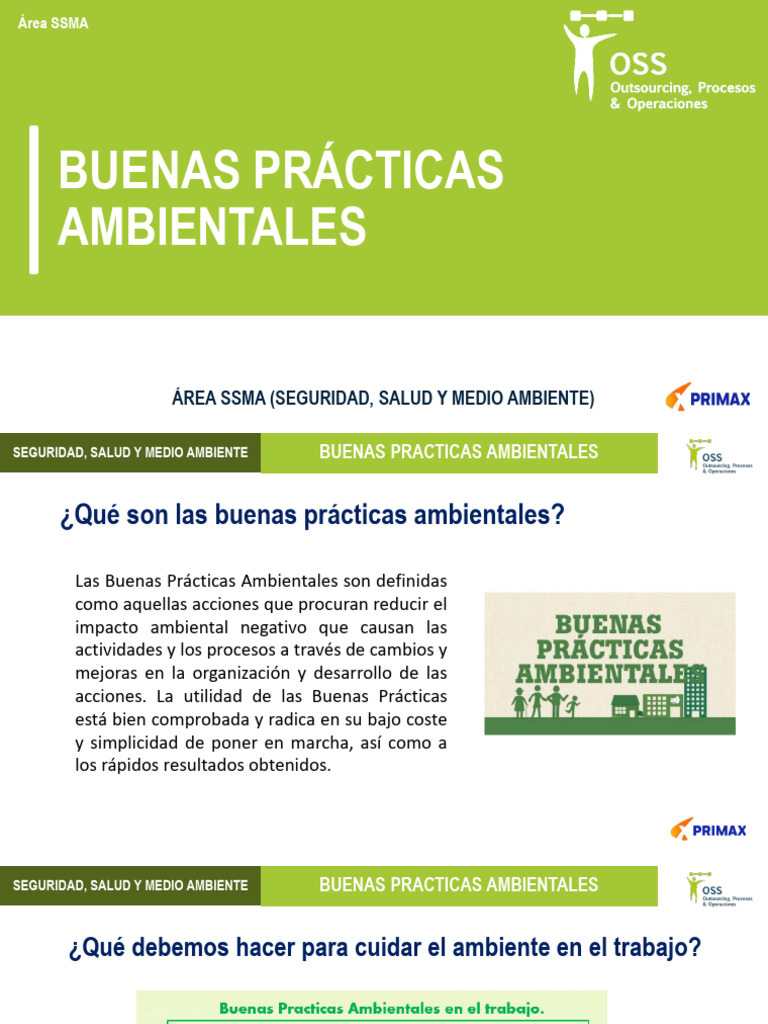 Buenas Practicas Ambientales | PDF | Agua | Residuos