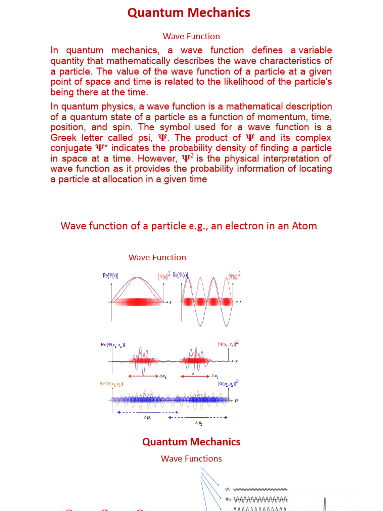 R Quantum Mechanics | PDF | Wave Function | Schrödinger Equation
