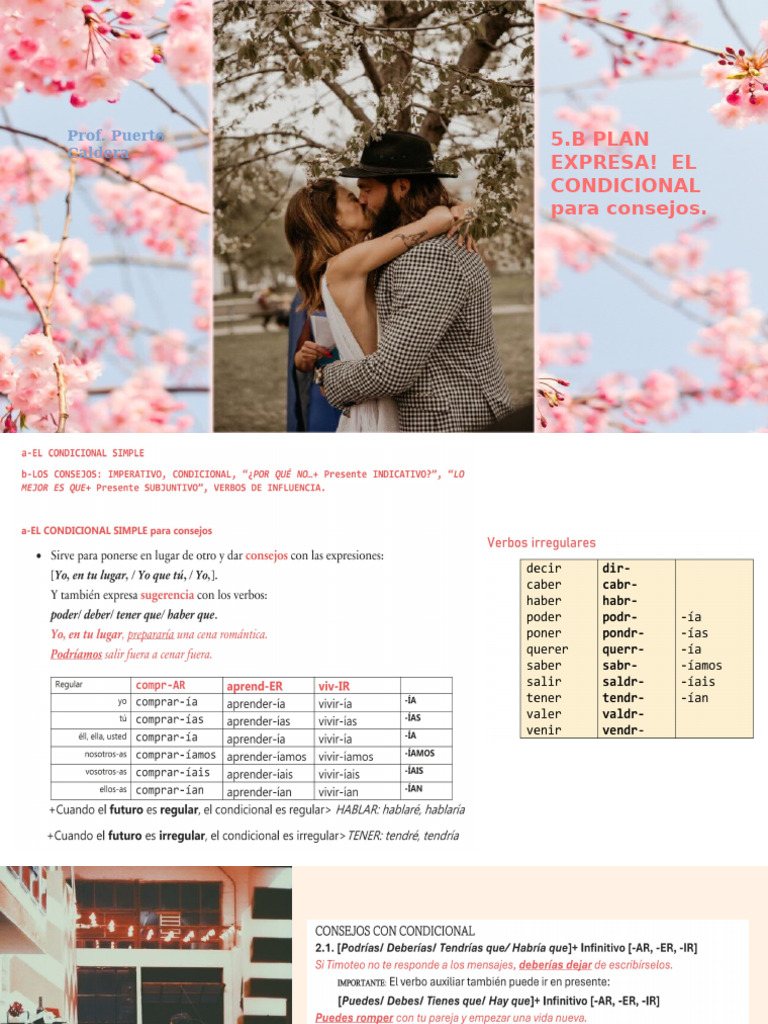 5.b PLAN EXPRESA! El CONDICIONAL para Consejos | PDF