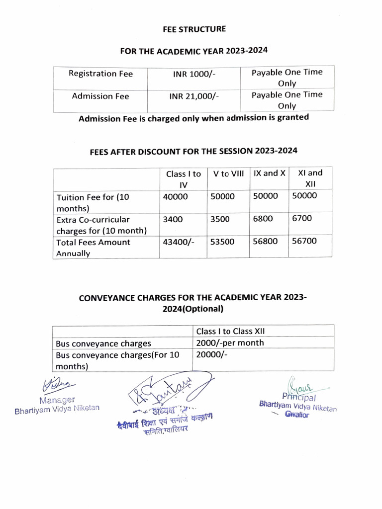 8 Fee Structure | PDF