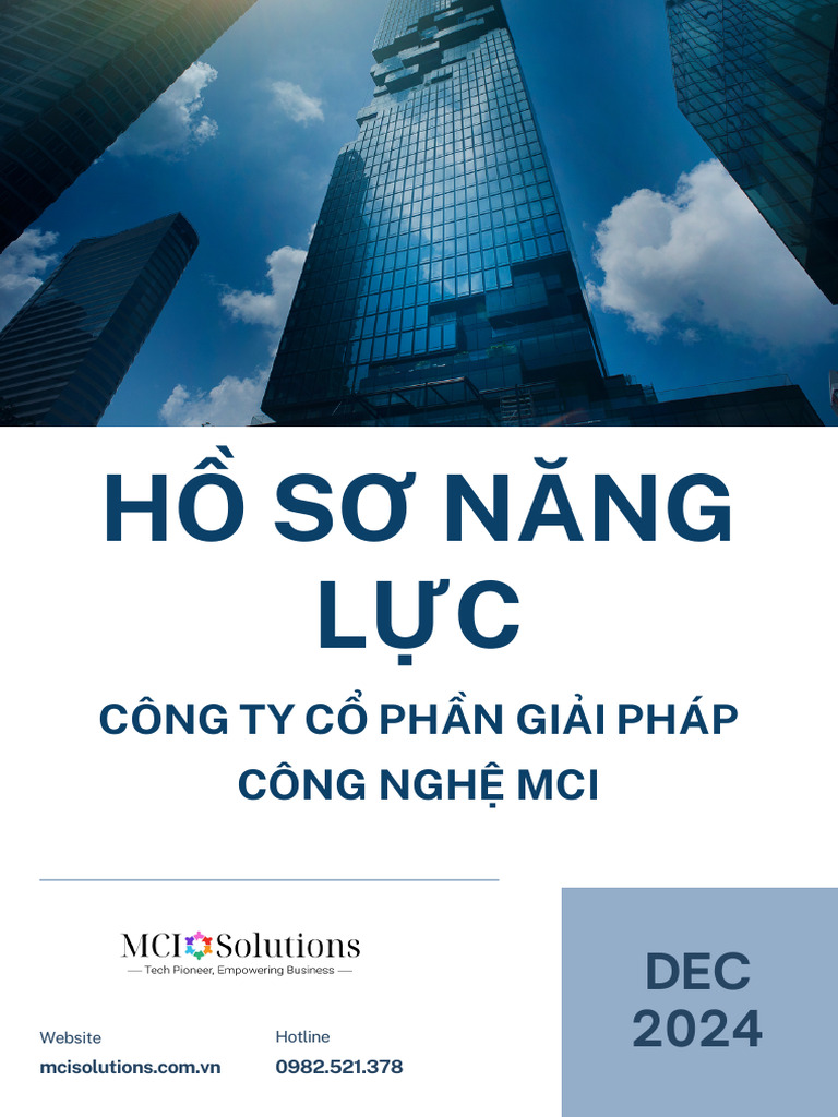 H Sơ Năng L C MCI Solution | PDF