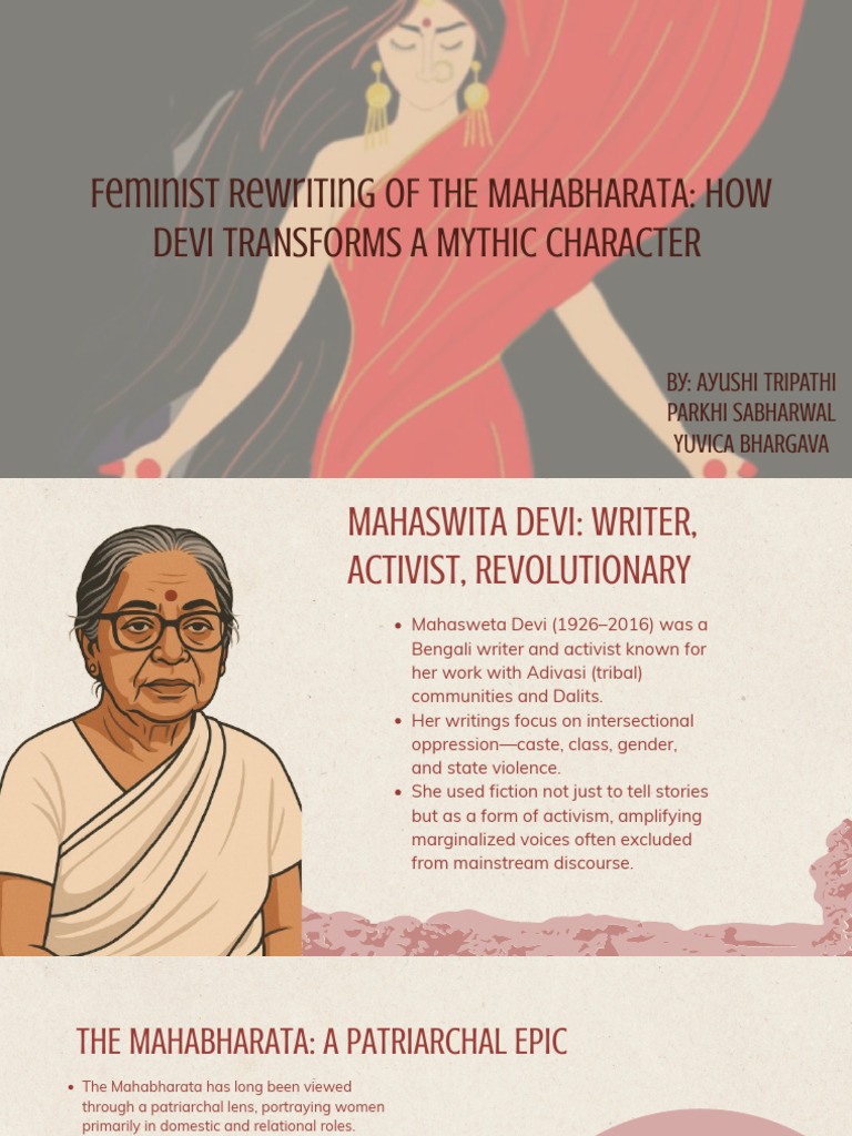 Feminist Rewriting of The Mahabharata How Devi Transforms A Mythic ...