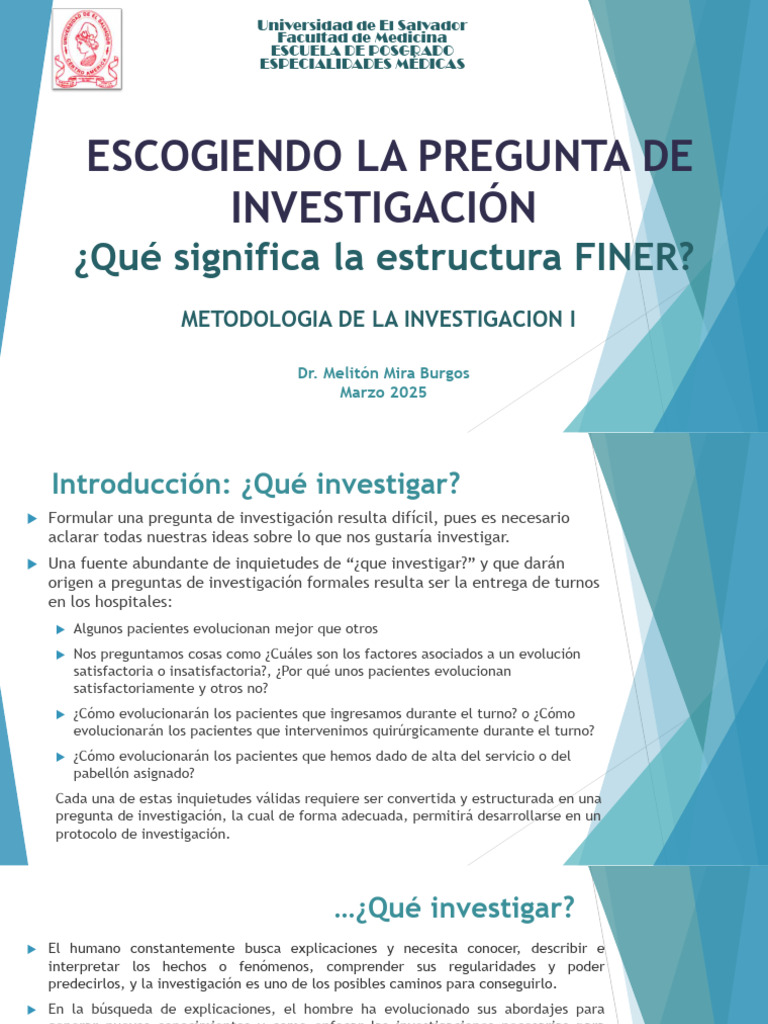 Criterios FINER en Investigación | PDF | Science | Medicina