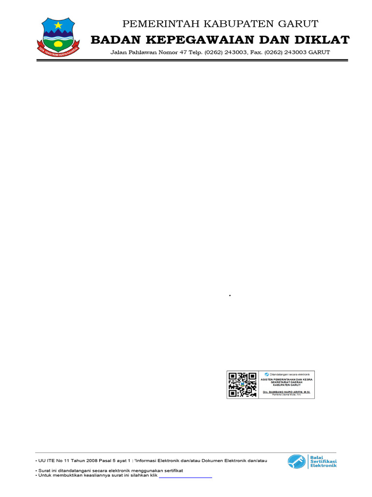 Surat_Pemberitahuan_Ujikom_Jafung_Kepegawaian - Pengembangan Kompetensi_sign | PDF