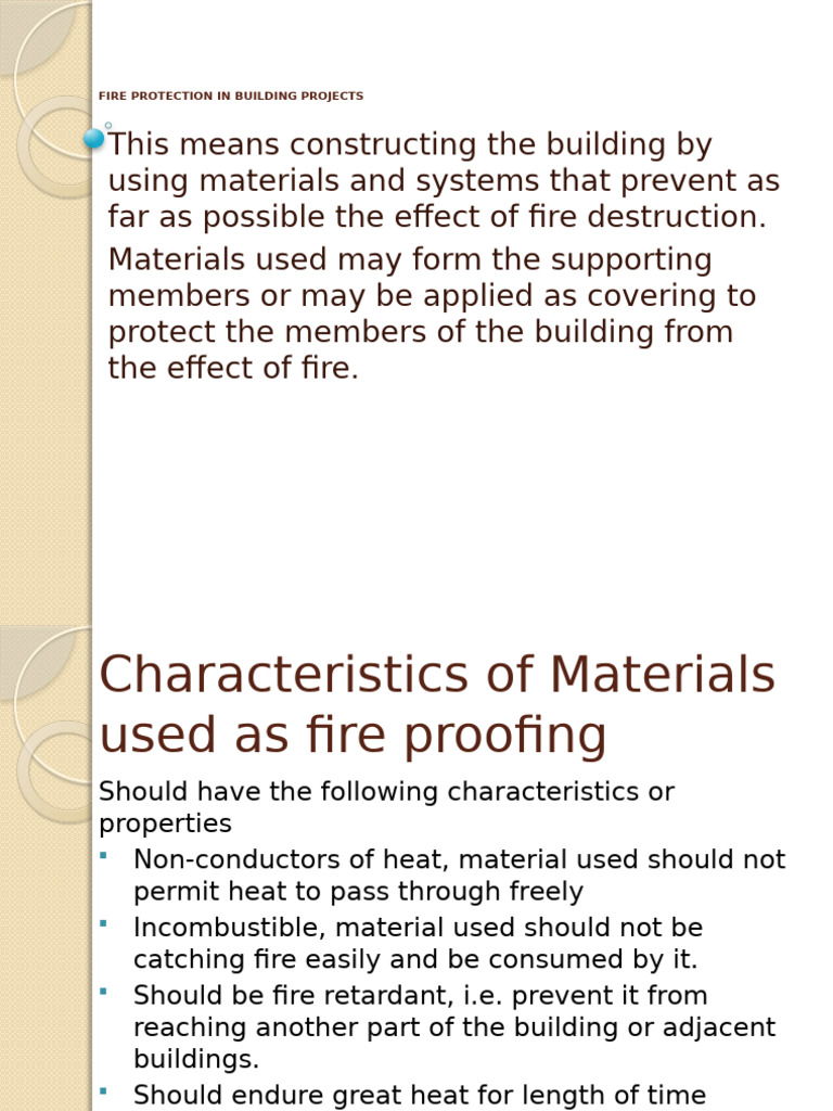 Fire Protection in Building | PDF | Fires | Materials