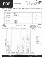 Favorite Fruit Survey Pictogram | PDF