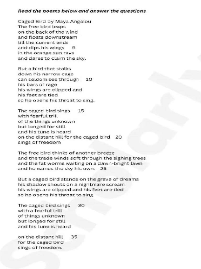 Poems Reading | PDF