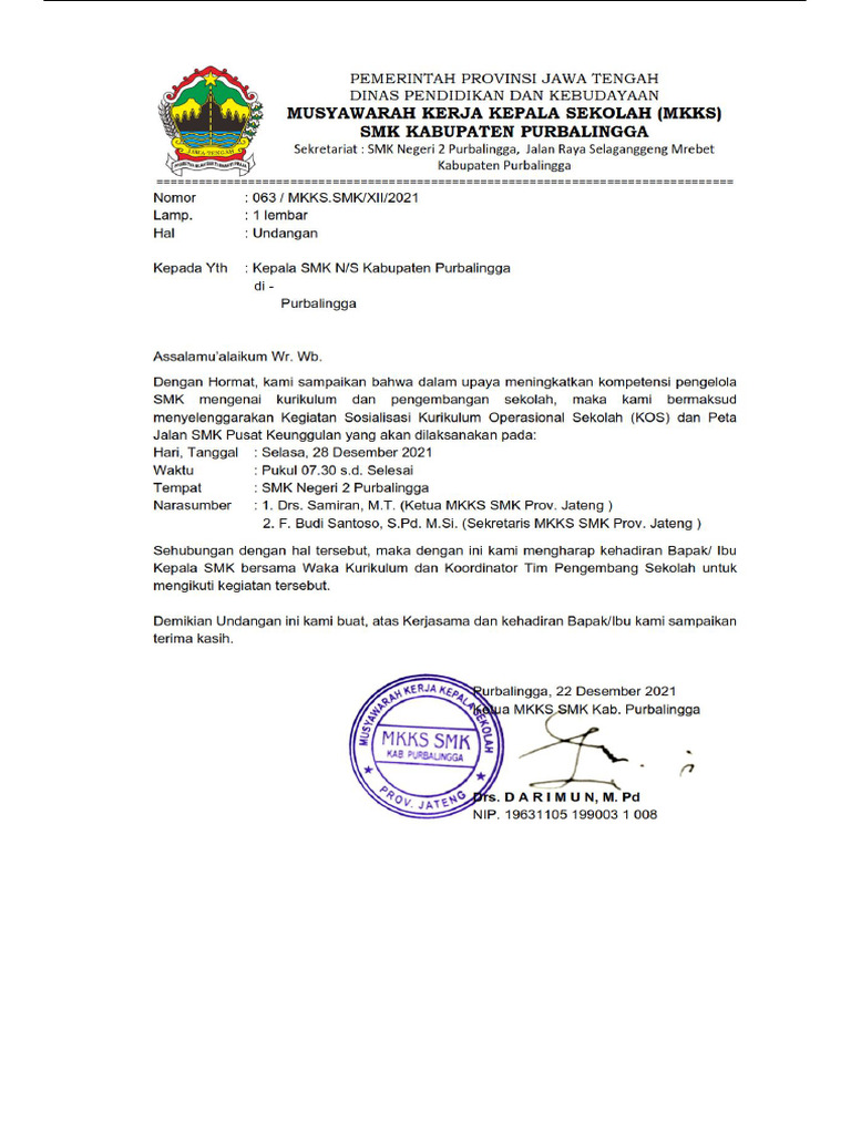 Und 28 Des 21 Sos KOS Dan PK | PDF