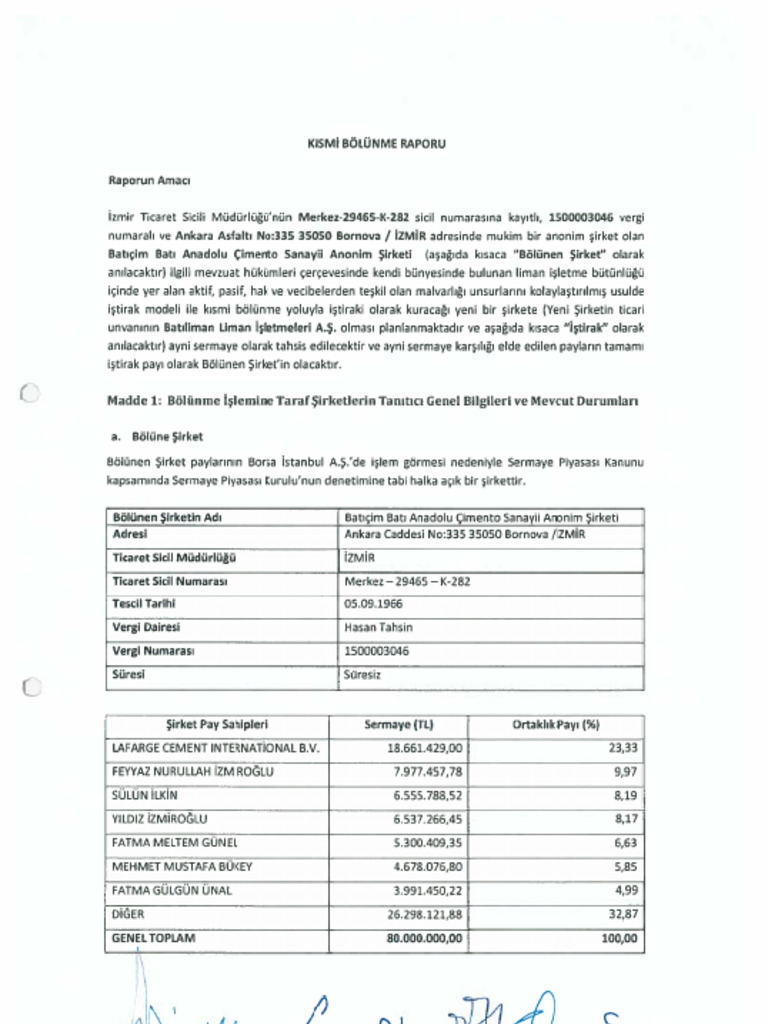 5 Liman Bolunme Raporu Ve Ekleri 5c779e409800f | PDF