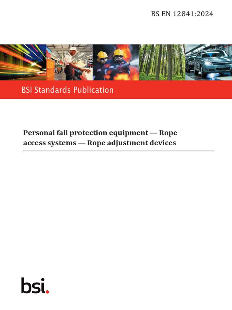 EN 12841:2024 Rope Adjustment Devices | PDF | Rope | Anchor