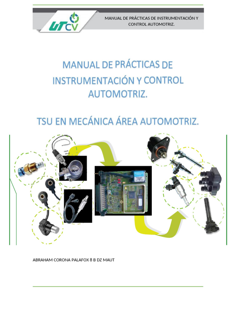 Manual de Prácticas de Instrumentación y Control Automotriz 1.4) | PDF ...