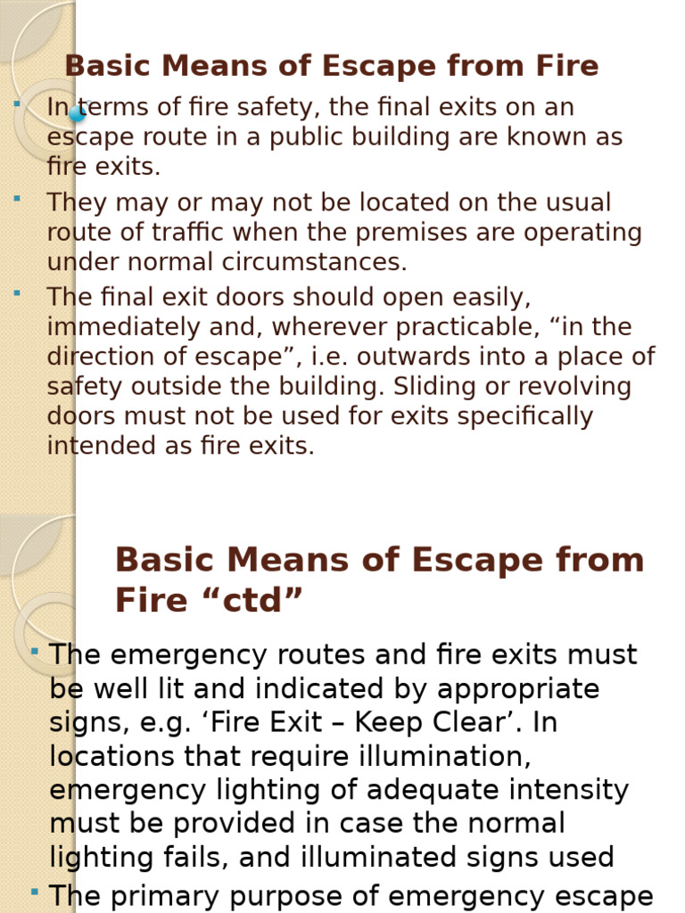 Fire Safety: Essential Escape Routes Guide | PDF | Door