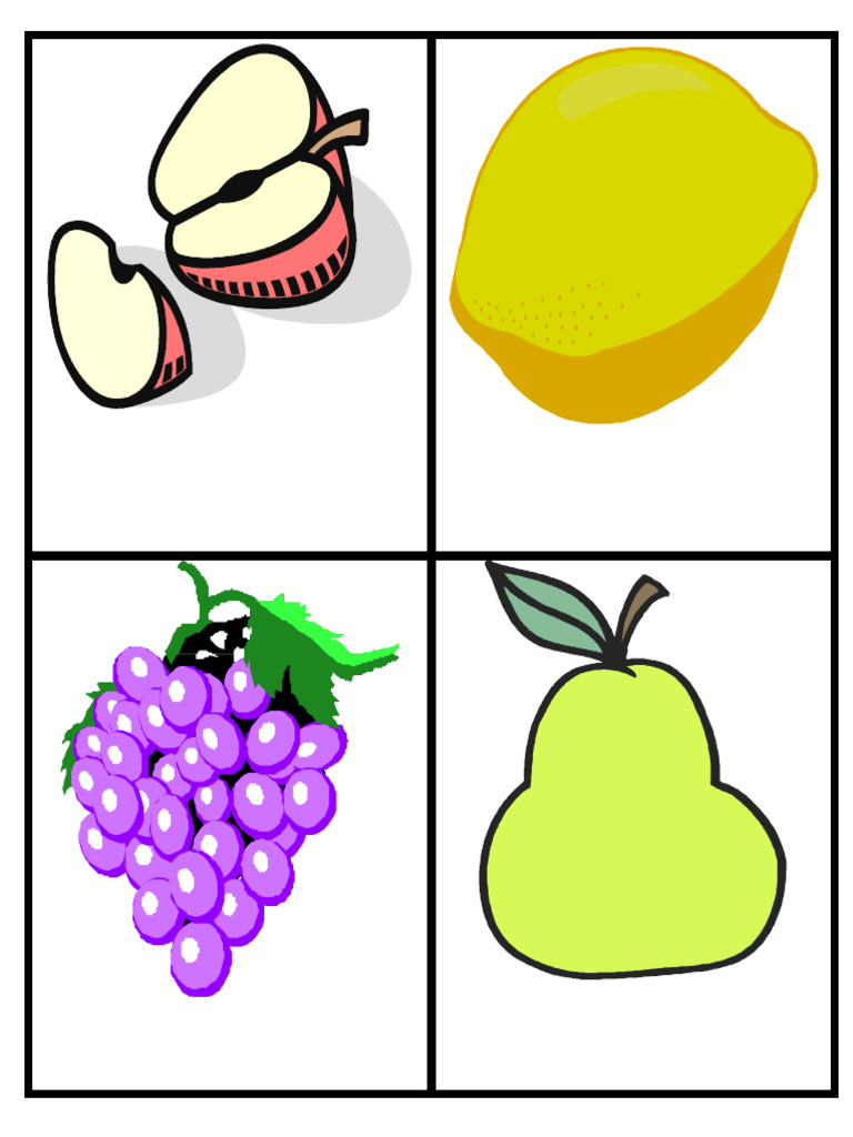 Loteria - de - Frutas - y - Verduras - Ok Mod Argelia | PDF | Fruit ...
