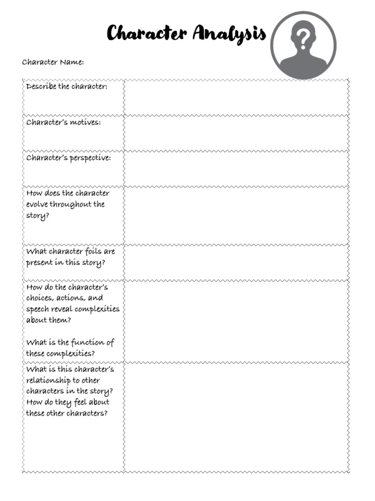 Character Analysis | PDF