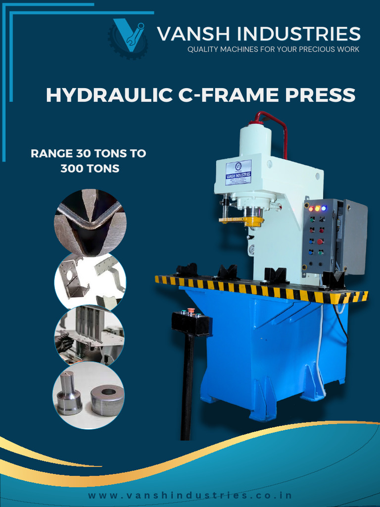 Hydraulic C-Type Press Catalogue | PDF | Mechanical Engineering | Industrial Processes