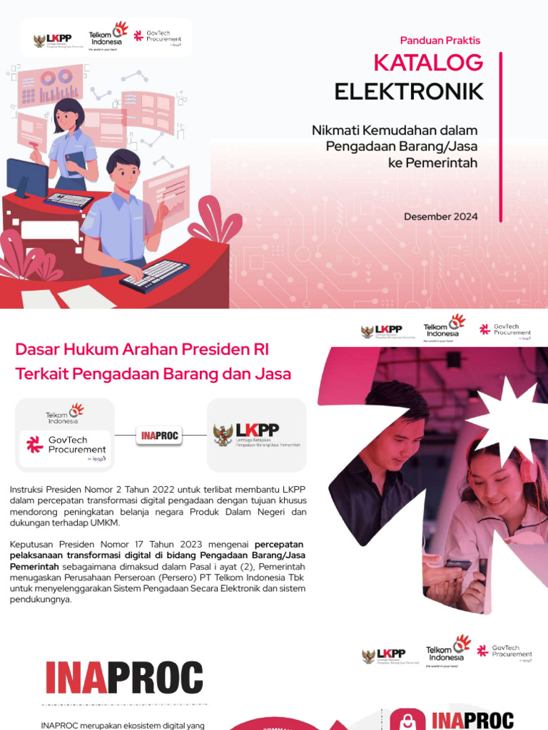 Panduan Praktis INAPROC Dan Katalog V6 Untuk PP - PPK Bendahara | PDF