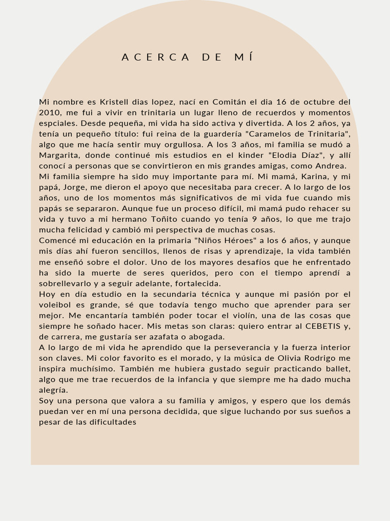 Acerca de Mi | PDF
