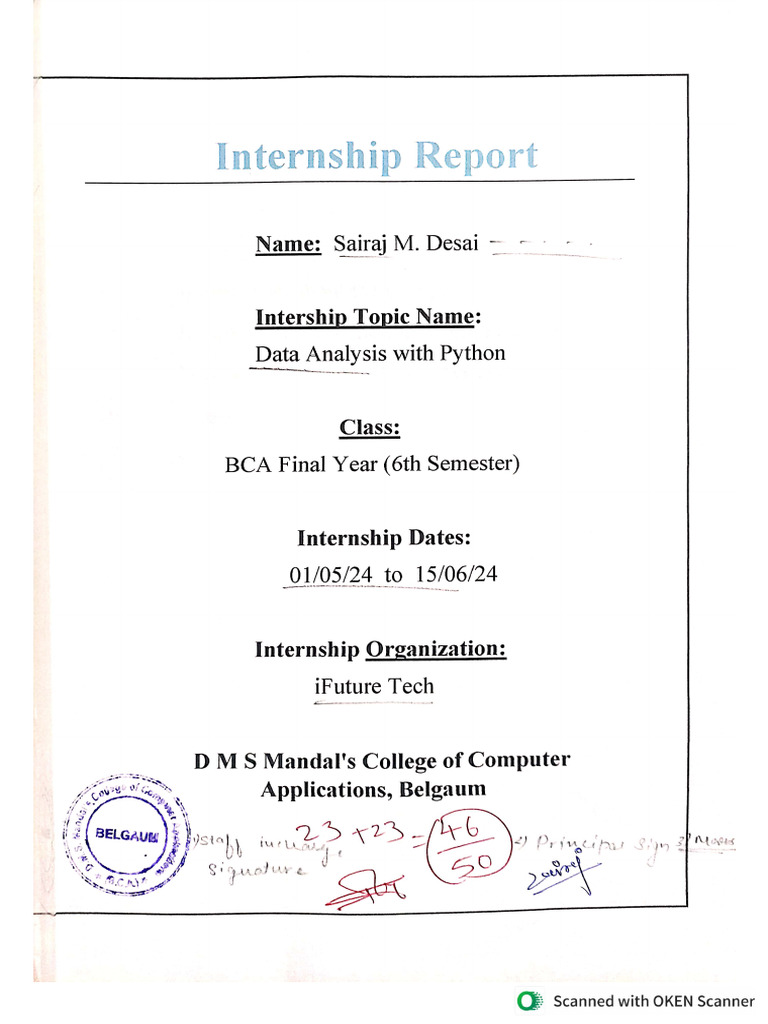 Internship Report | PDF