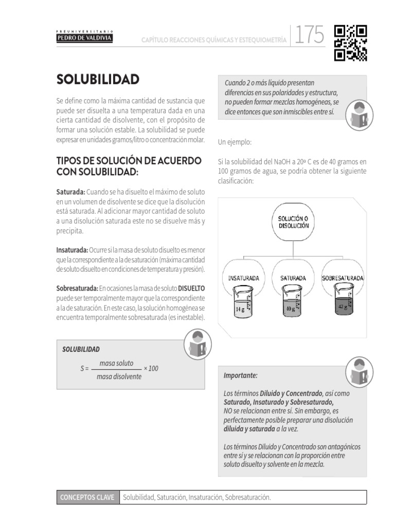 20 Solubilidad | PDF | Solubilidad | Concentración