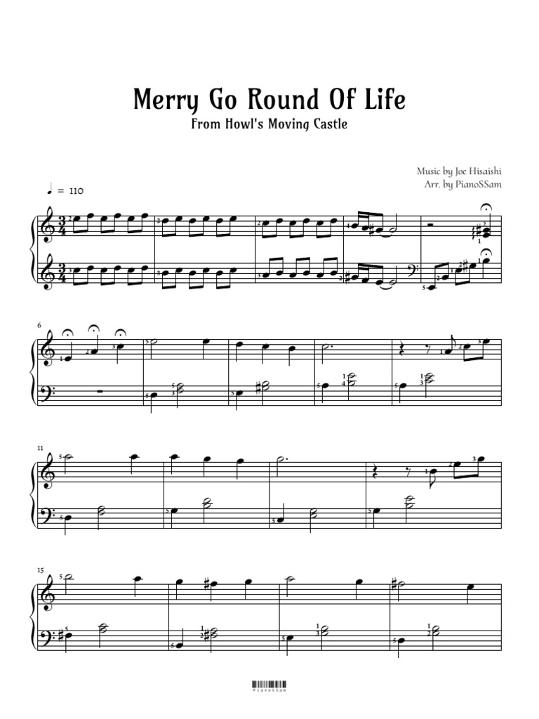 Piano Sheet Music: Merry Go Round | PDF