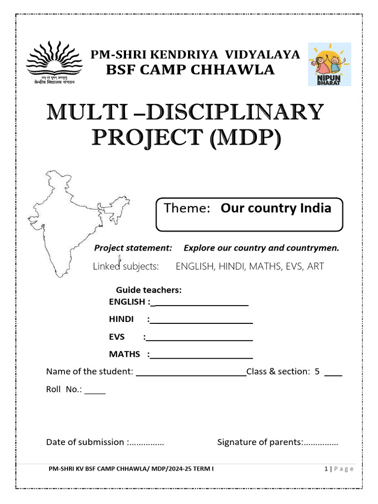 Class 5 MDP 2024-25 Term I | PDF