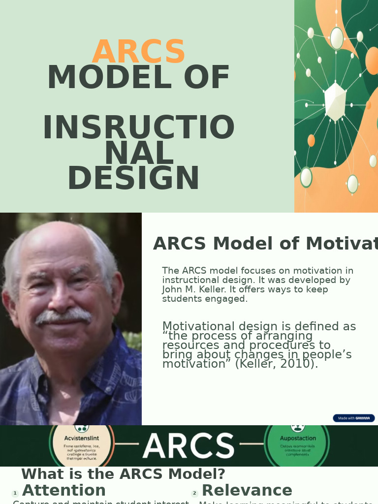 Arcs Model of Insructional Design | PDF | Instructional Design | Motivational