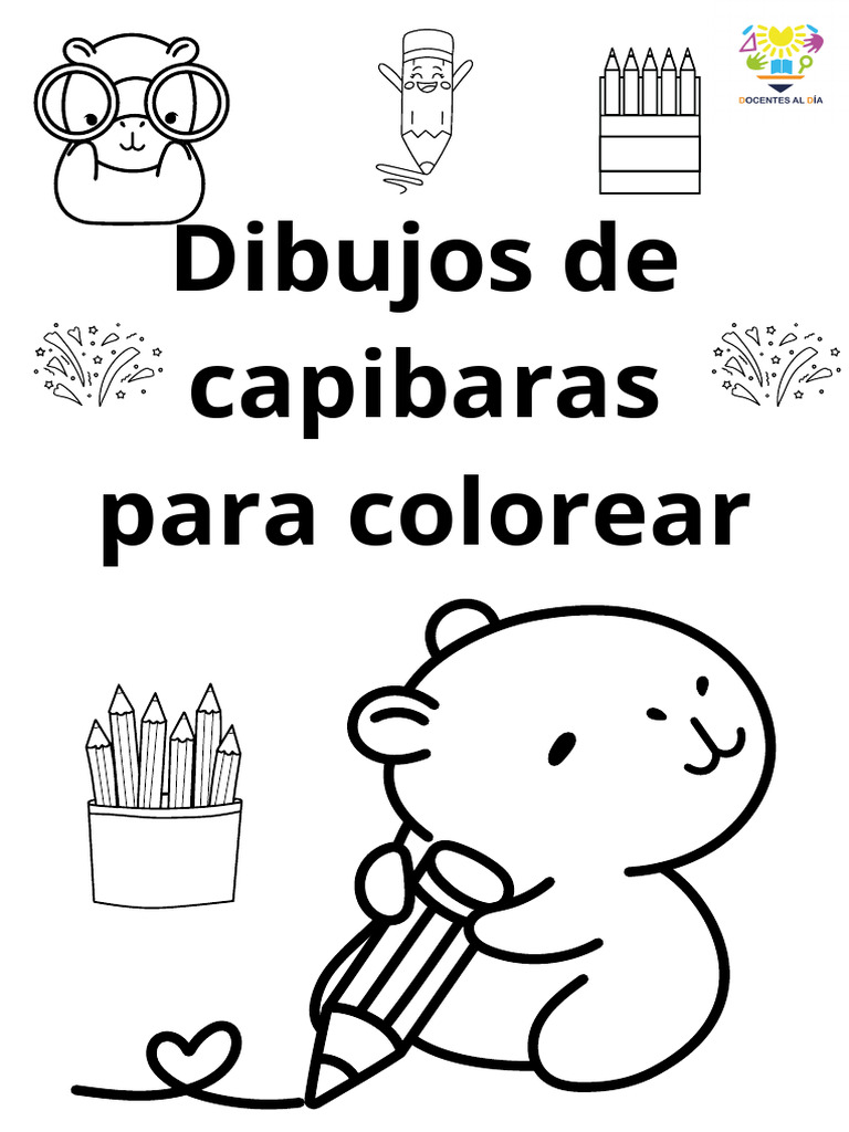 Dibujos de Capibaras para Colorear | PDF
