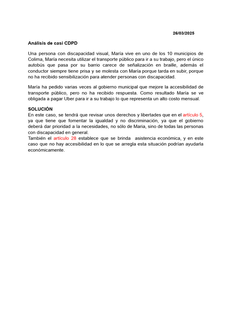 Análisis de Caso CDPD | PDF
