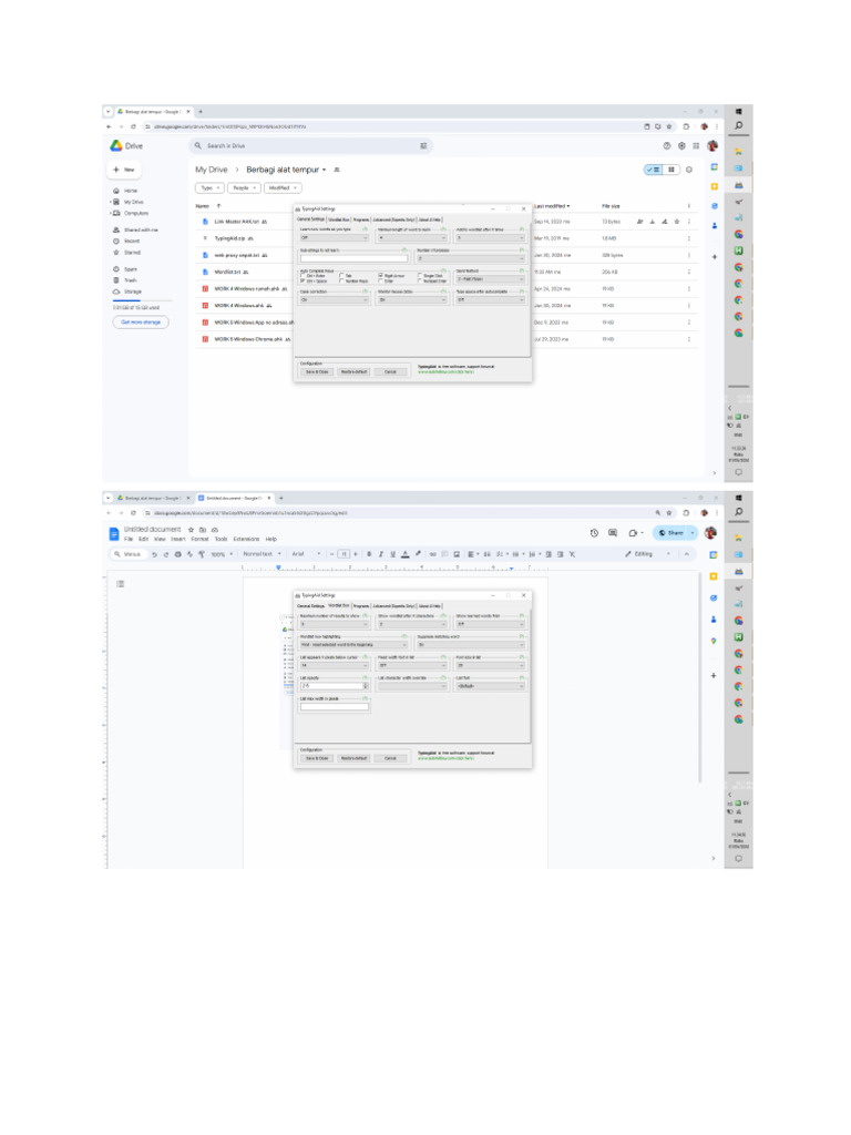 Setting Typingaid Win10 | PDF