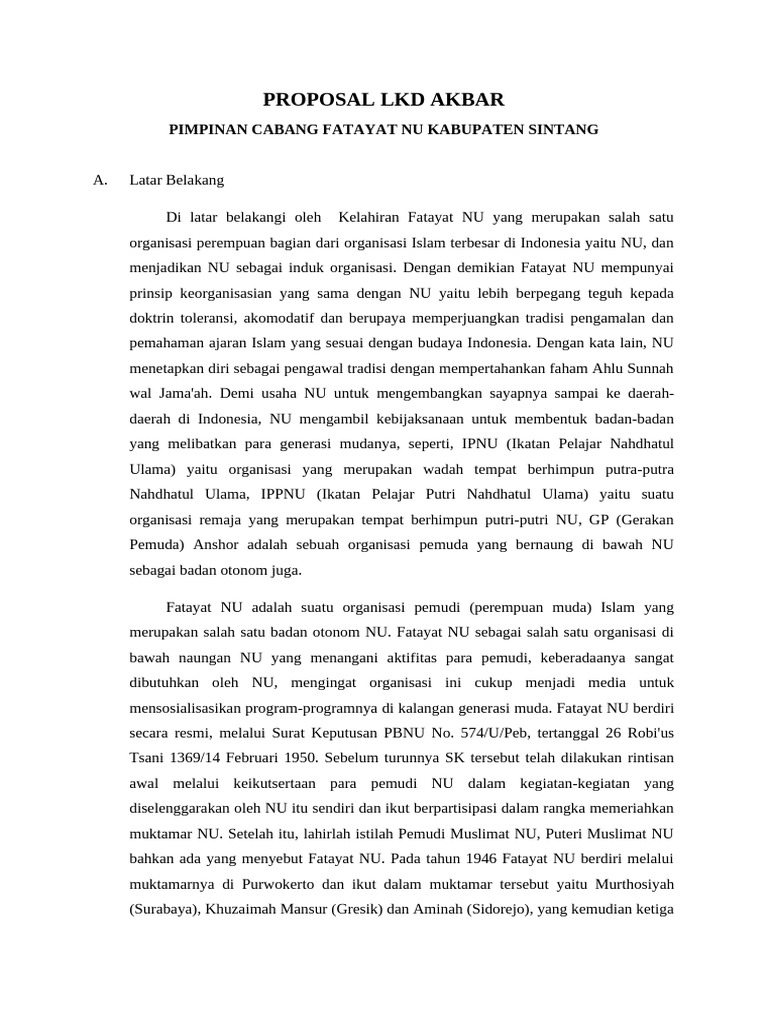 PROPOSAL LKD 2025 | PDF