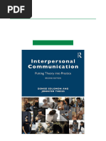 The Interpersonal Communication Book (16th Edition) DeVito | PDF | Communication | Interpersonal ...