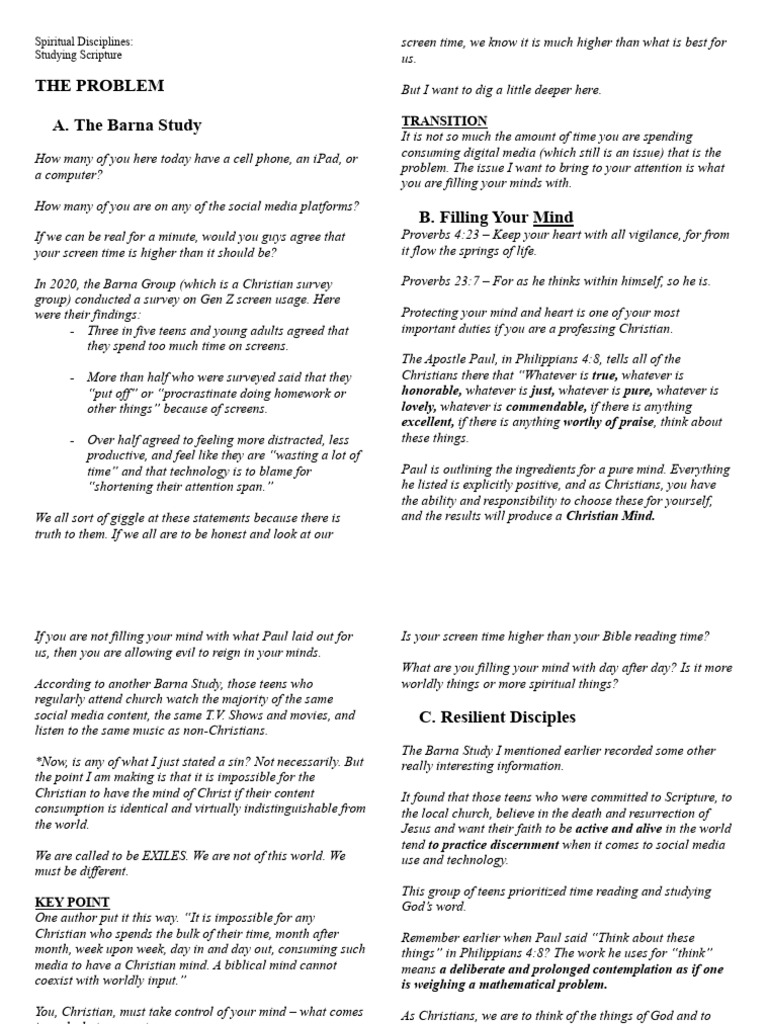 Enhancing Faith Through Scripture Study | PDF | Bible | Jesus