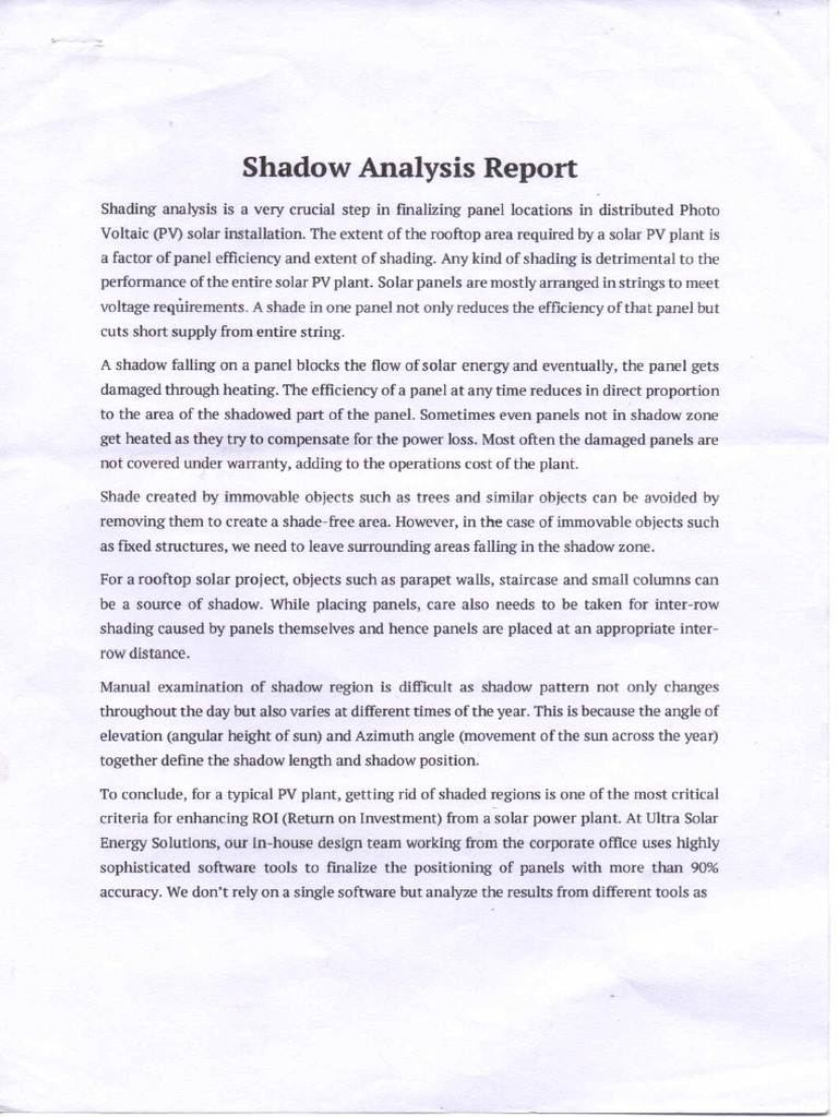 3.shadow Analysis Report | PDF