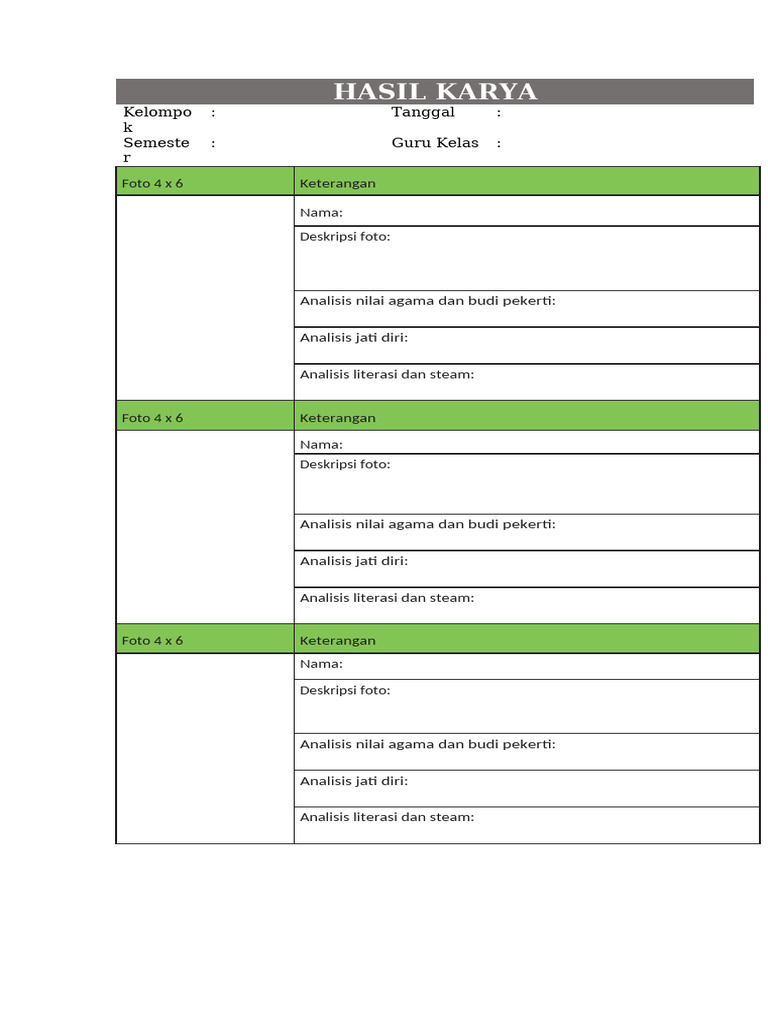 ASESMEN CEKLIS, ANEKDOT, HASIL KARYA | PDF