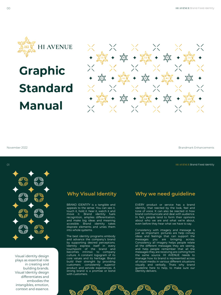 Brand Identity,Guideline Hi Avenue Gold | PDF | Brand | Logos