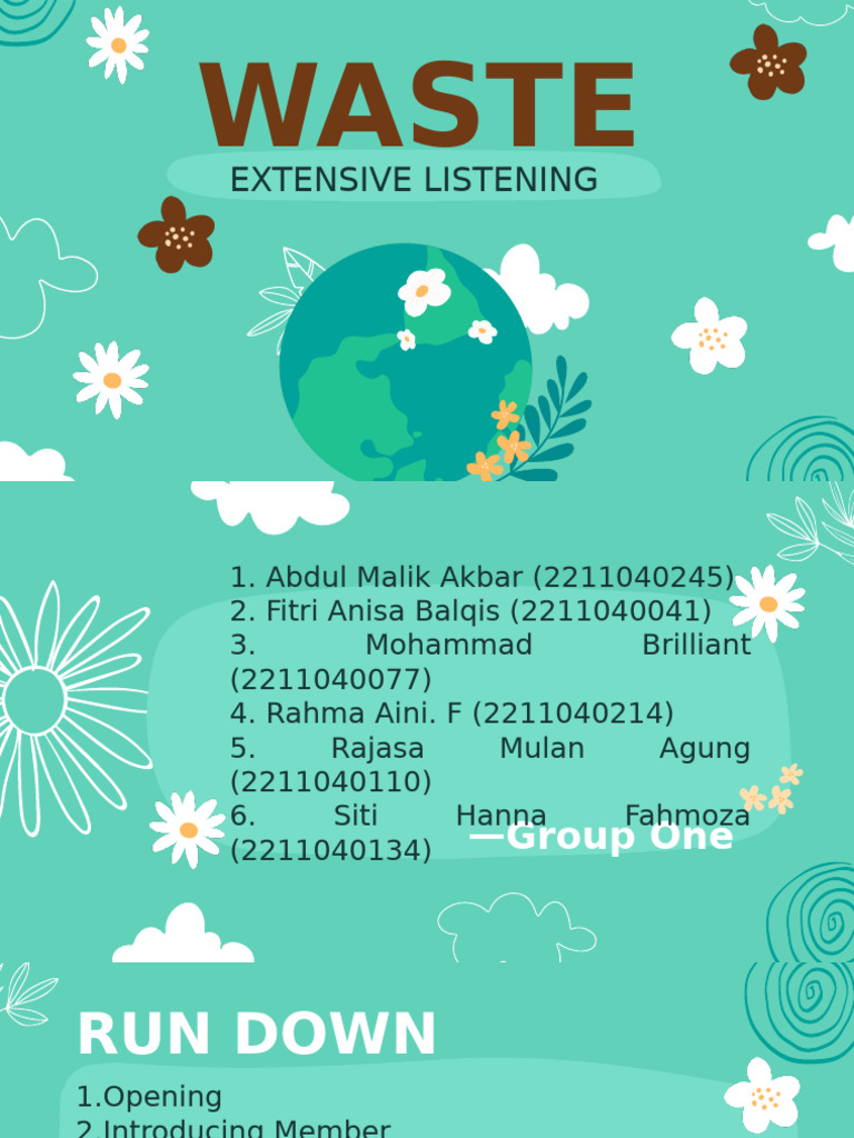 Extensive Listening Waste Kel 1.... | PDF | Waste | Environmental Issues