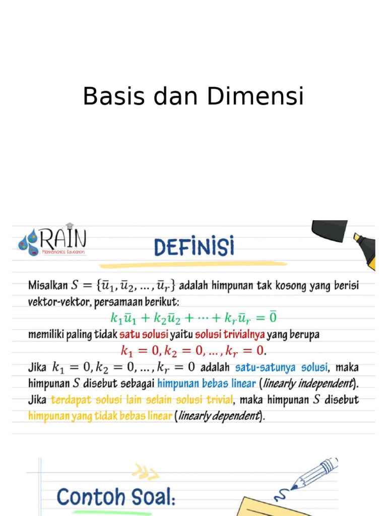 Basis Dan Dimensi | PDF