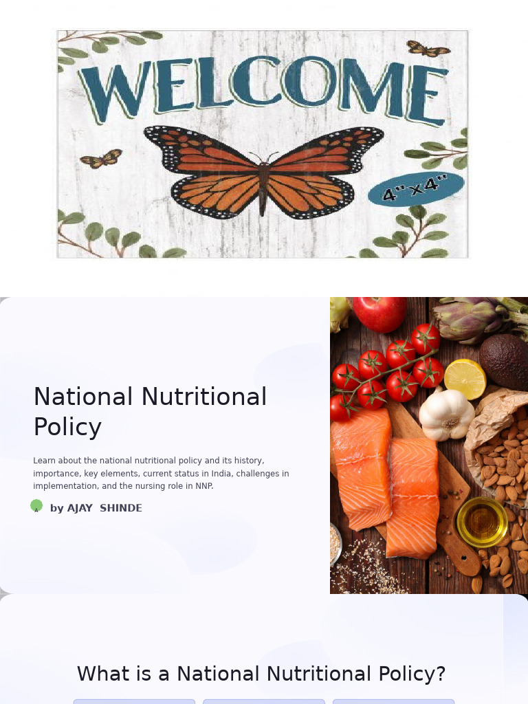 National Nutritional Policy Overview | PDF | Policy | Malnutrition