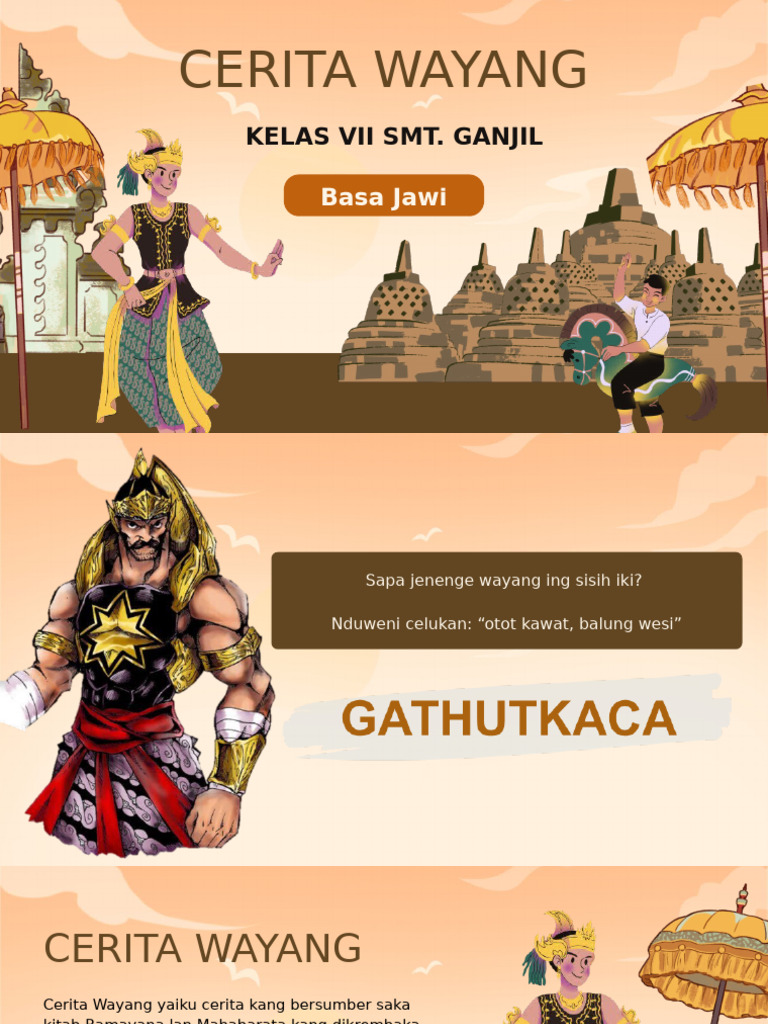 Materi Teks Cerita Wayang | PDF