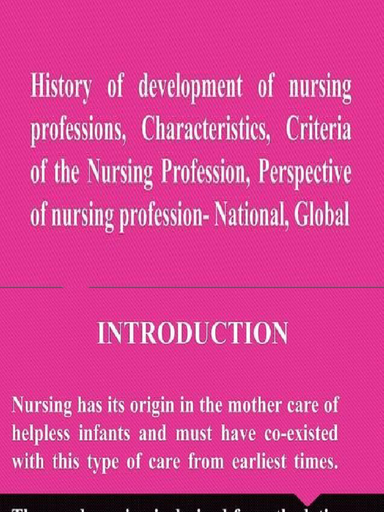 Nursing As A Profession | PDF