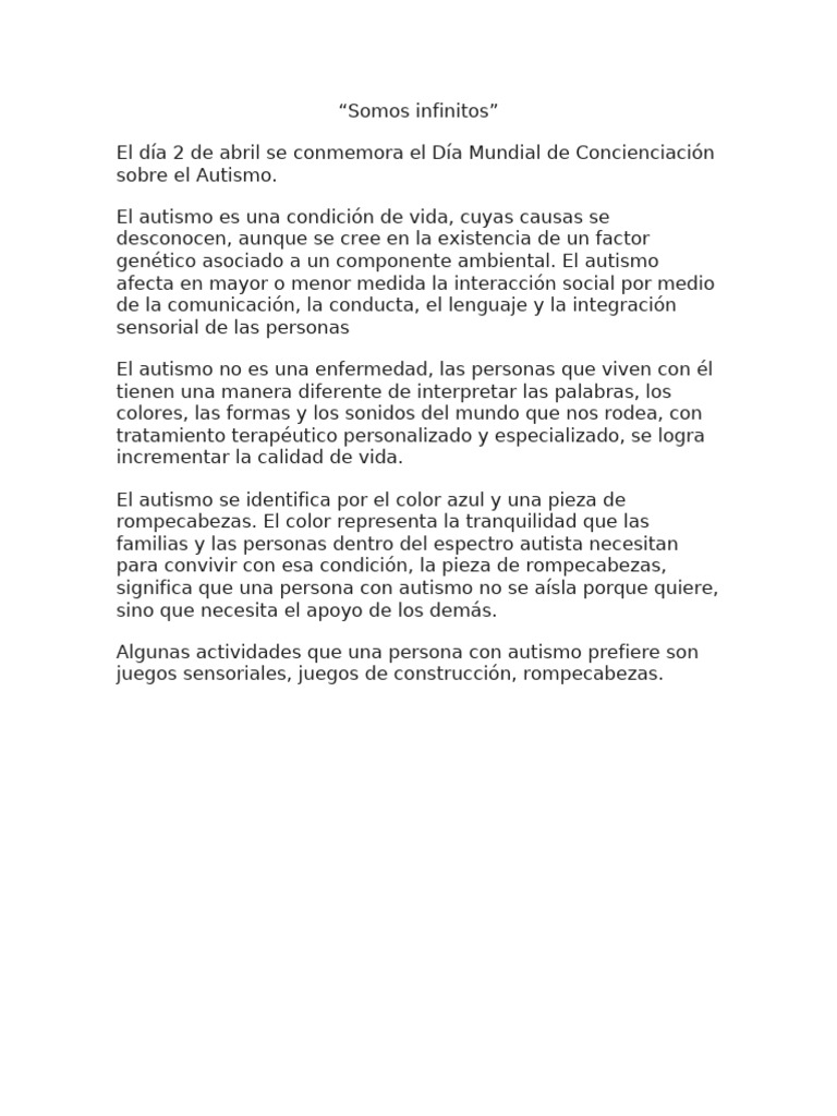 Somos Infinitos | PDF