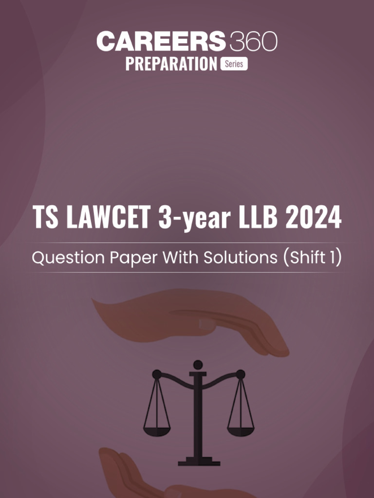 LAWCET 2024 Question Paper PDF | PDF | Multiple Choice | Tests